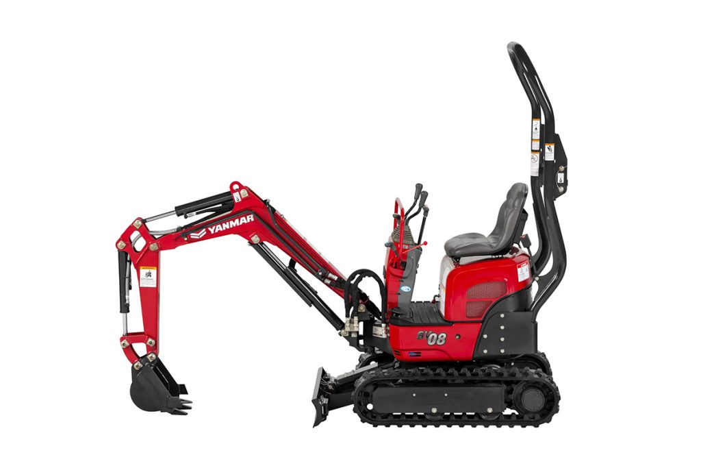 Mini excavatrice Yanmar SV08-1D - Équipements Marquis