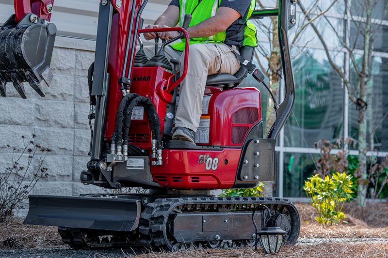 Mini excavatrice Yanmar SV08-1D - Équipements Marquis