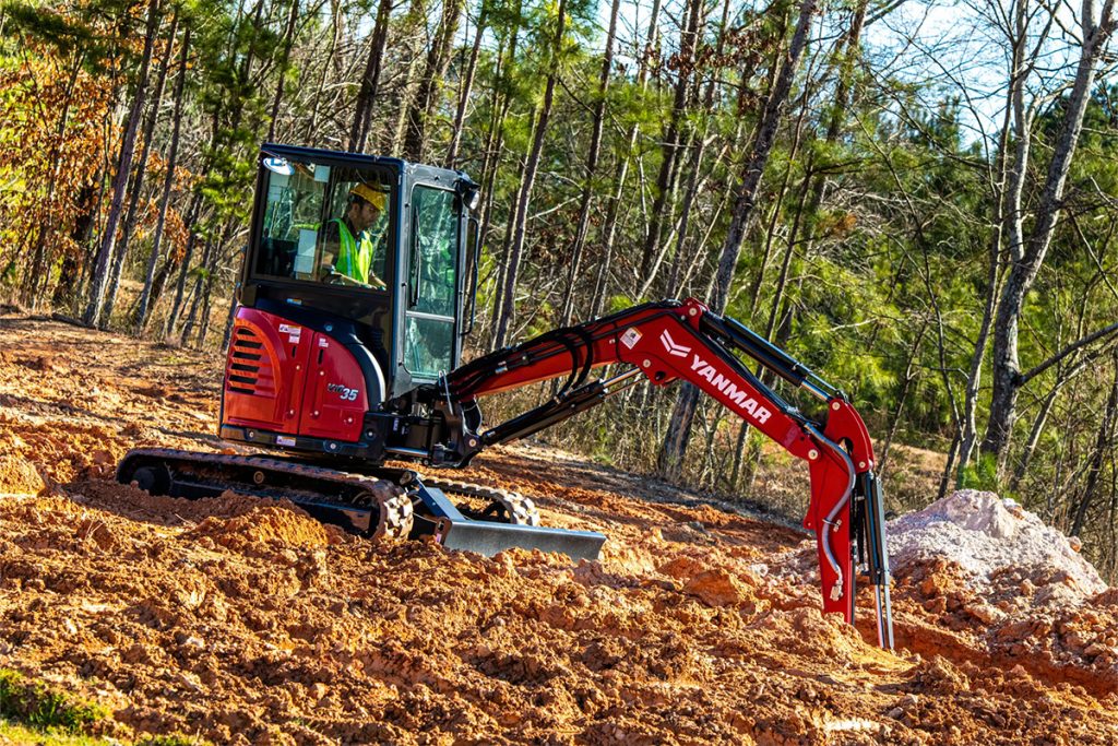 Mini excavatrice Yanmar Vi035-6A - Équipements Marquis