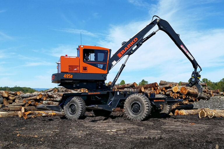 Barko 495B trailer-mounted loader - Équipements Marquis